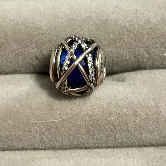 Pandora | Jewelry | Authentic Pandora Blue Galaxy Charm | Poshmark